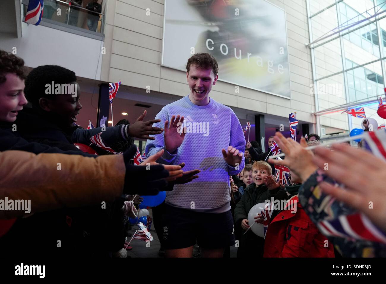 Team GB's Niall Treacy during the Winter Olympics send off at the ...