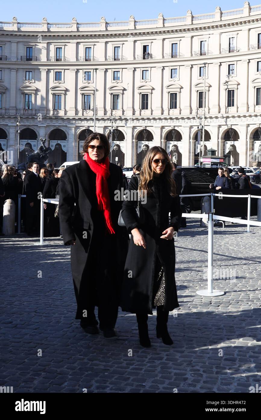Rome, Death of Valentino Garavani - Funeral in the Basilica of Santa ...
