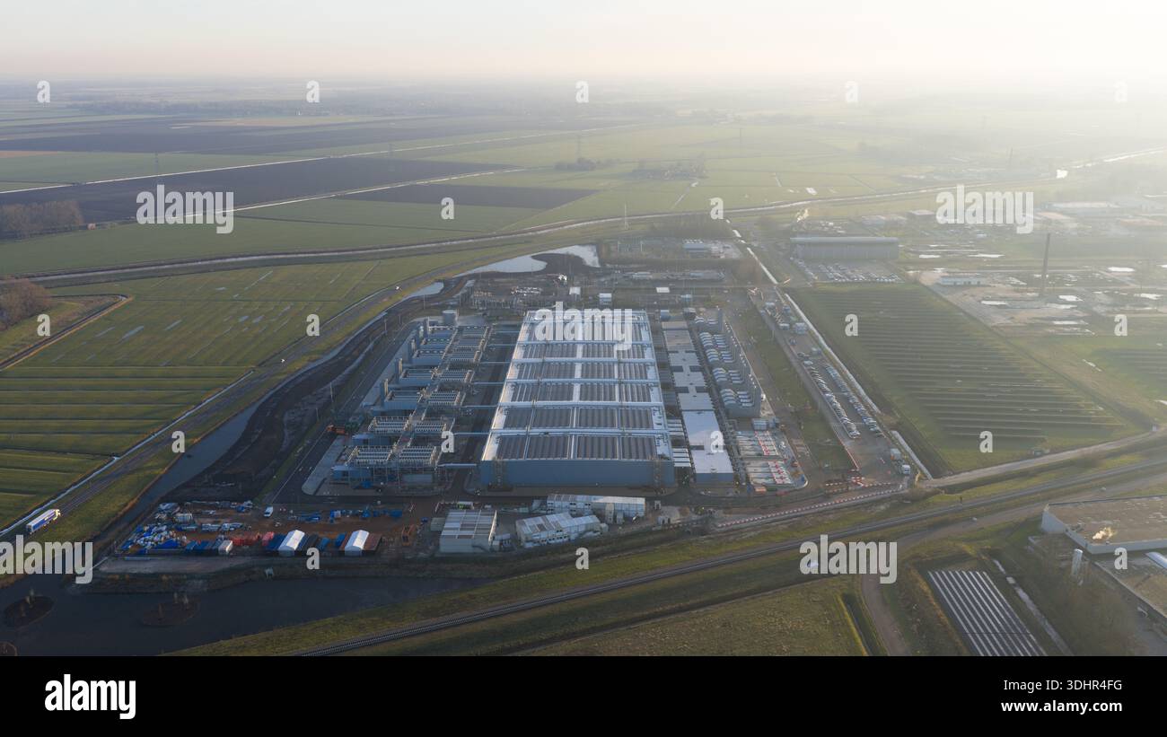 Aerial view of large scale data center infrastructure Stock Photo - Alamy