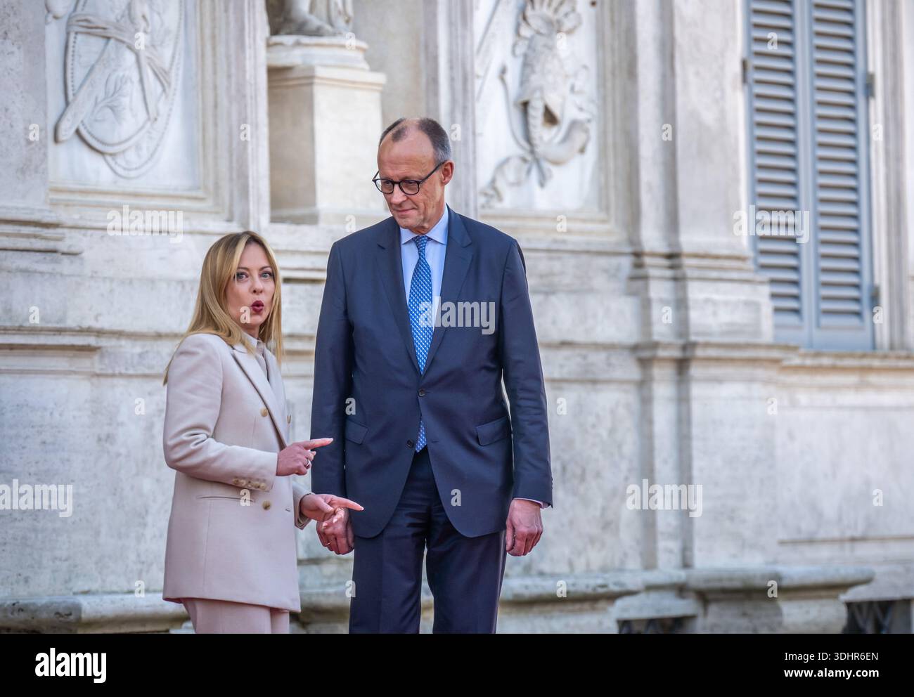 Rom, Italy. 23rd Jan, 2026. Federal Chancellor Friedrich Merz (CDU) is ...