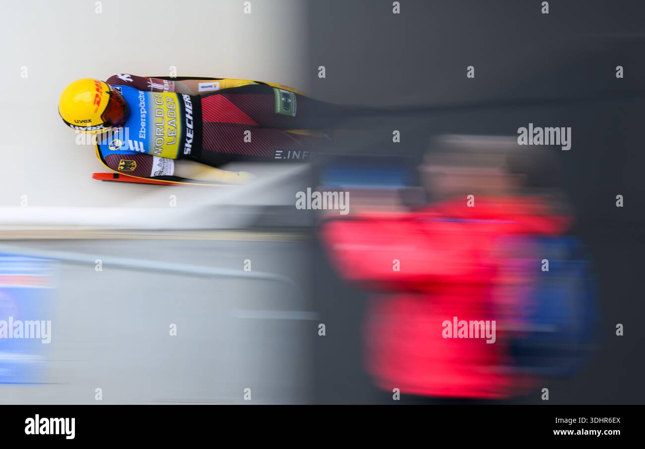 23 January 2026, Thuringia, Oberhof: Luge: World Cup: single-seater ...