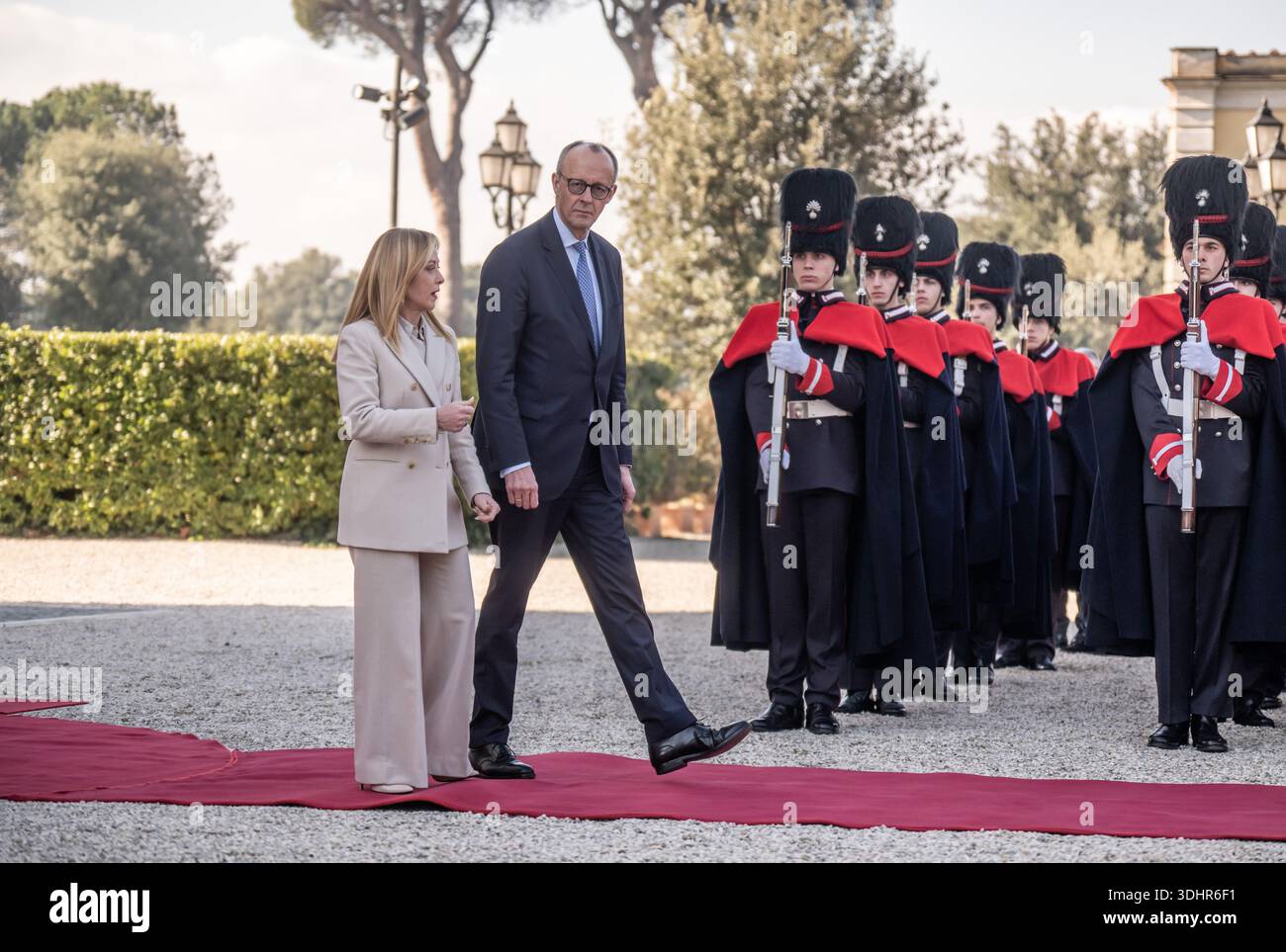 dpatop - 23 January 2026, Italy, Rom: Federal Chancellor Friedrich Merz ...