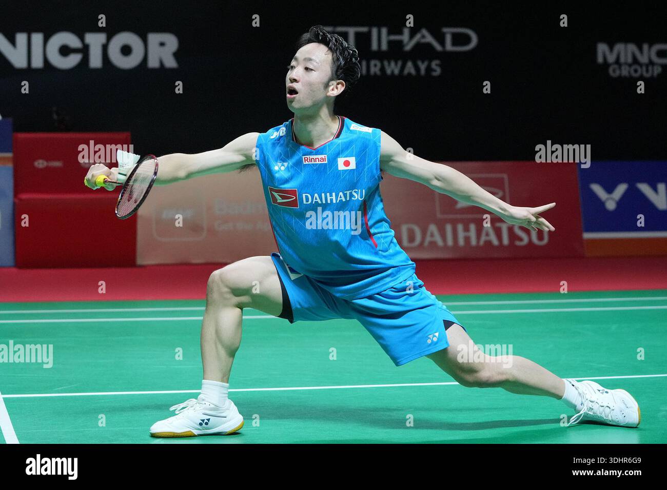 Japan's Yushi Tanaka plays against Indonesia's Farhan Alwi during their ...