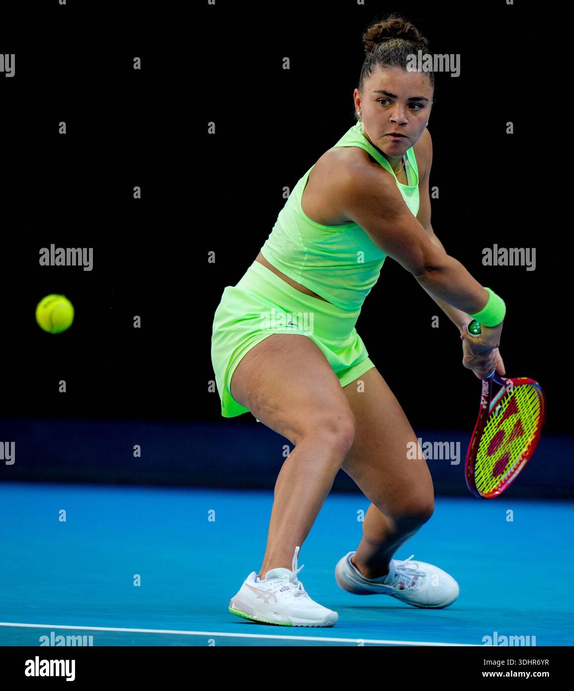 Melbourne, Victoria, Australia. 23rd Jan 2026. Jasmine Paolini (ITA) is ...
