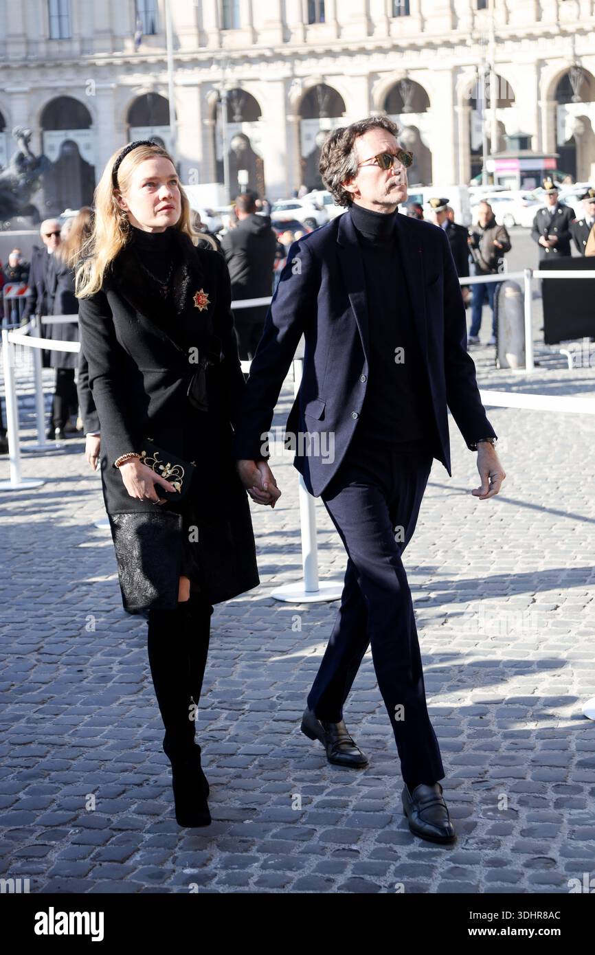 Rome, Death of Valentino Garavani - Funeral in the Basilica of Santa ...
