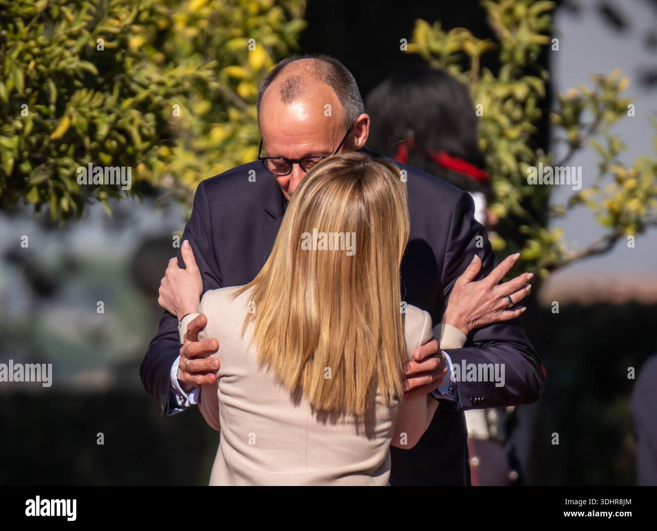23 January 2026, Italy, Rom: Federal Chancellor Friedrich Merz (CDU) is ...
