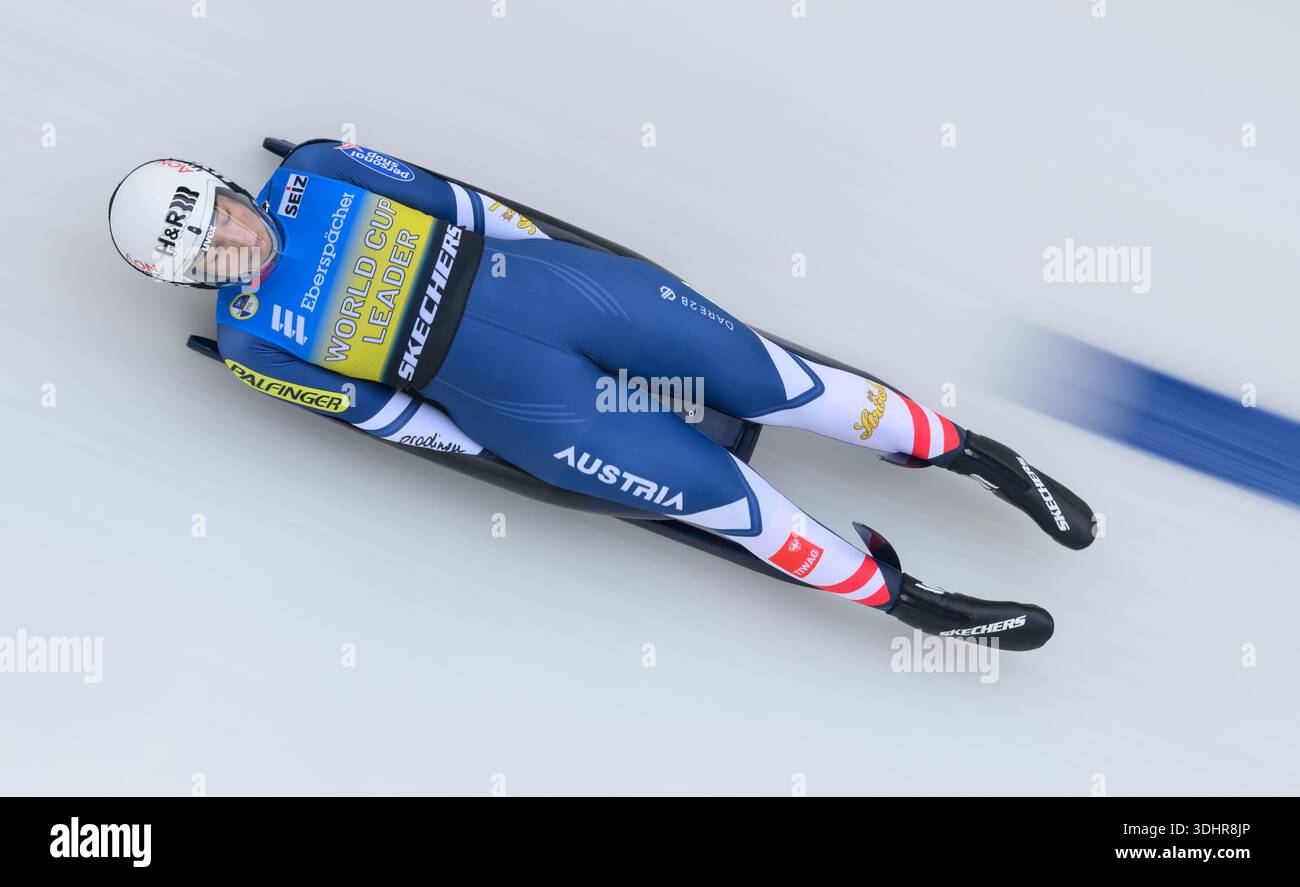 23 January 2026, Thuringia, Oberhof: Luge: World Cup: single-seater ...