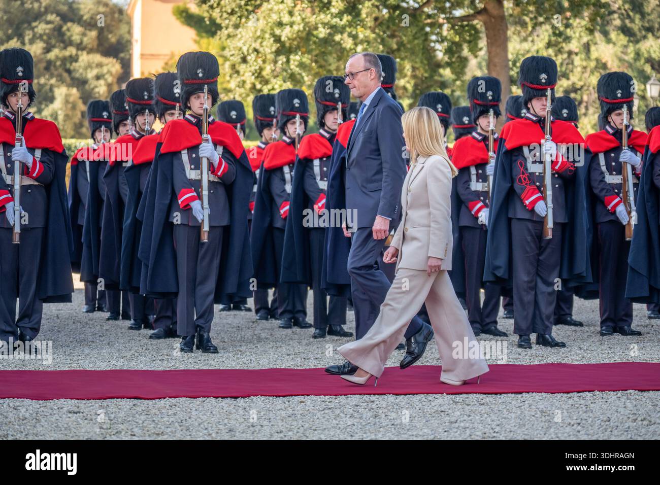 23 January 2026, Italy, Rom: Federal Chancellor Friedrich Merz (CDU) is ...
