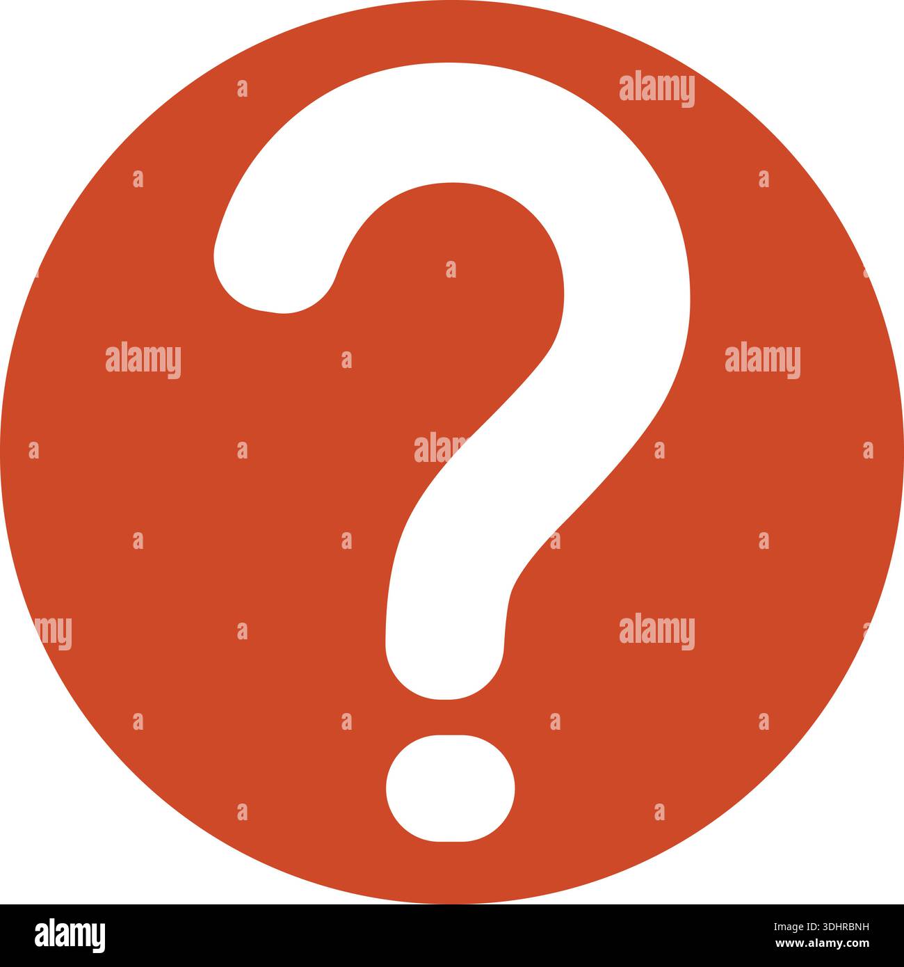 Question Mark Icon in Red Rounded Square for Support and FAQ Help ...