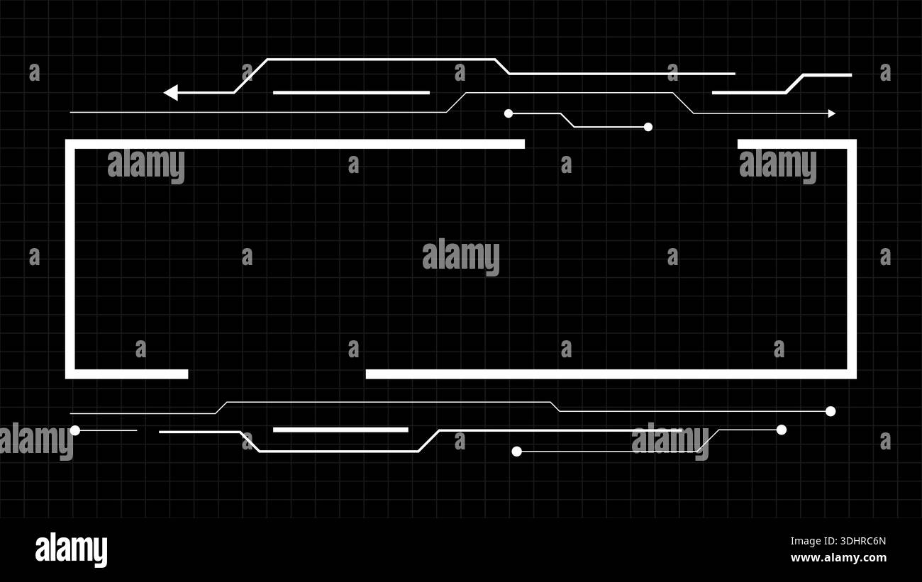 Futuristic gaming border Black and White Stock Photos & Images - Alamy