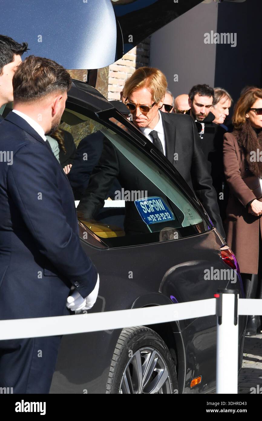 Rome, Death of Valentino Garavani - Funeral - Exit from the Basilica ...