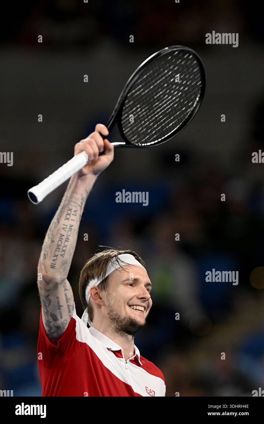 Alexander Bublik of Kazakhstan during the Men’s 3rd round match against ...