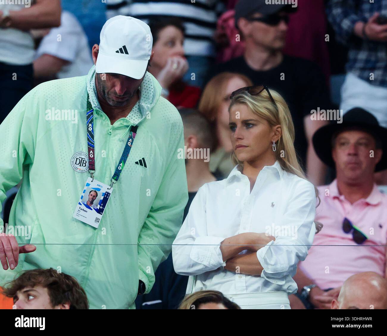 Melbourne, Australia. 23rd Jan, 2026. German Influencer and model Caro ...