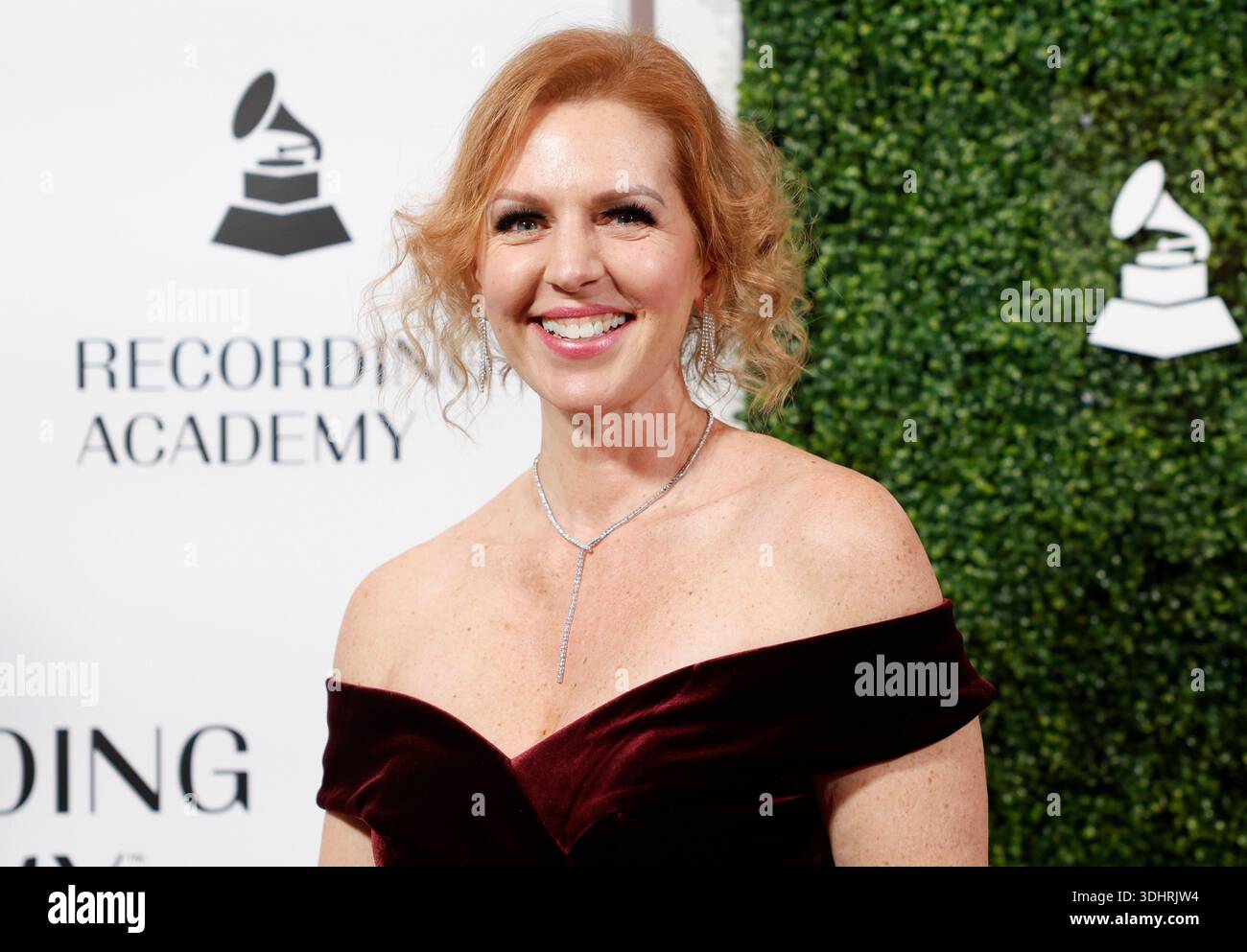 Emily Drennan arrives on the red carpet at the Recording Academy New ...