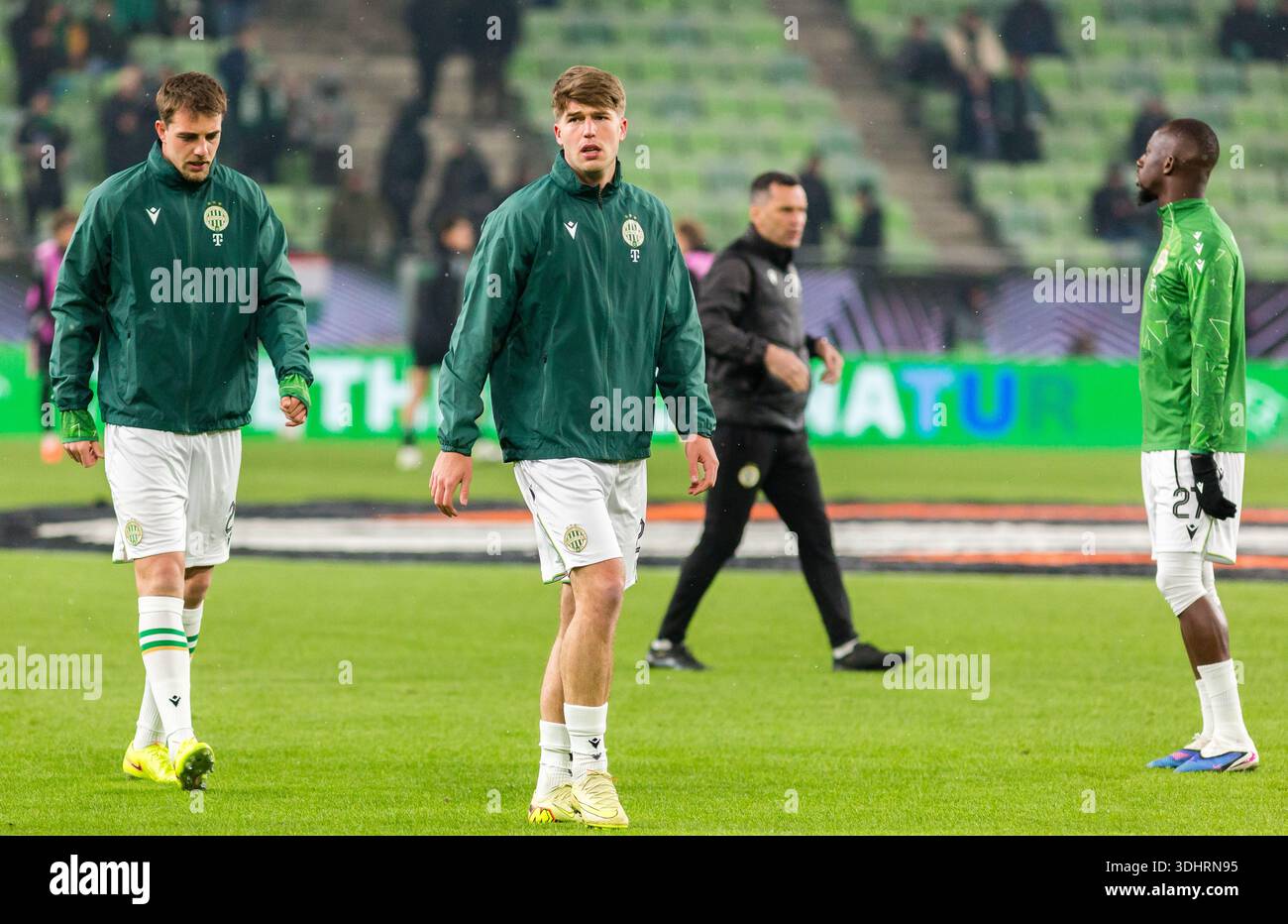Budapest, Hungary. 22nd Jan, 2026. Gabor Szalai of Ferencvaros seen ...