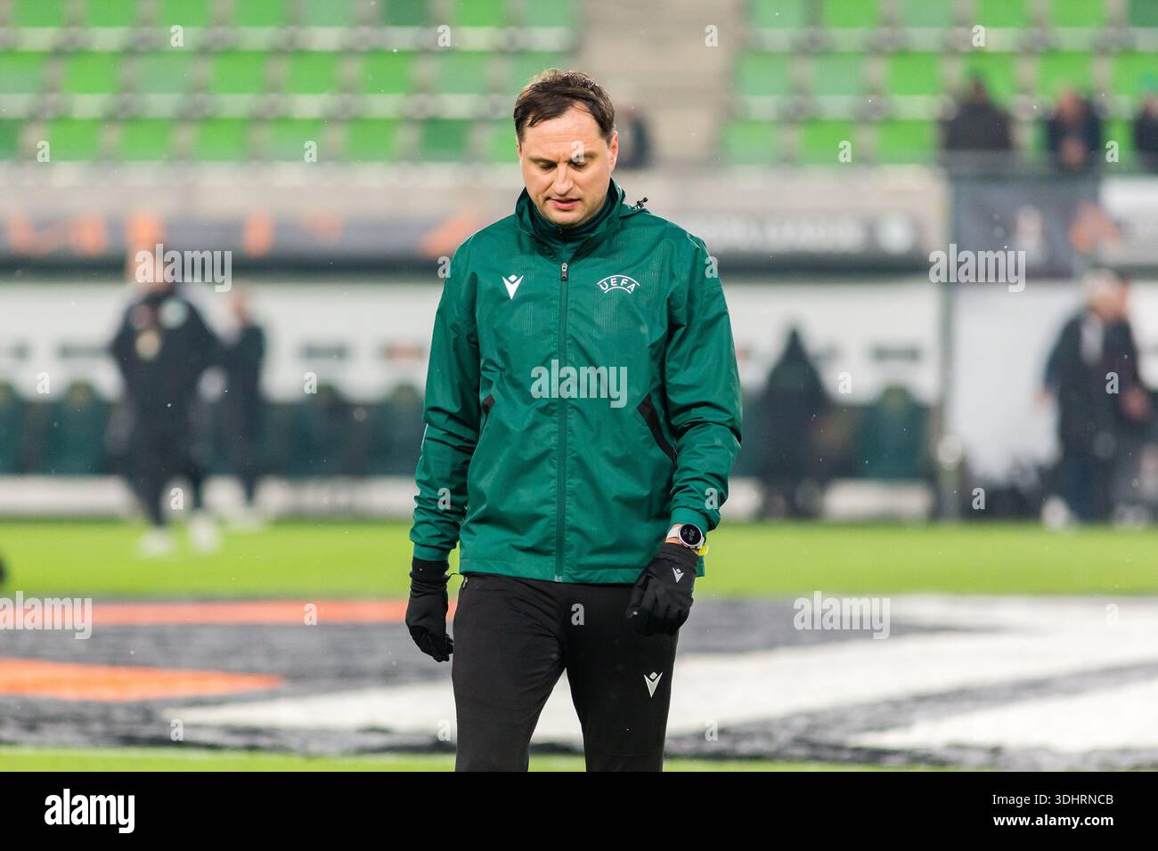 Budapest, Hungary. 22nd, January 2026. Referee Mykola Balakin seen ...