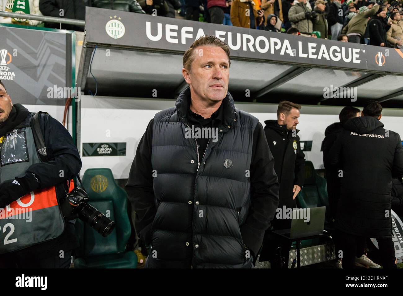 Budapest, Hungary. 22nd, January 2026. Head coach Robbie Keane of ...
