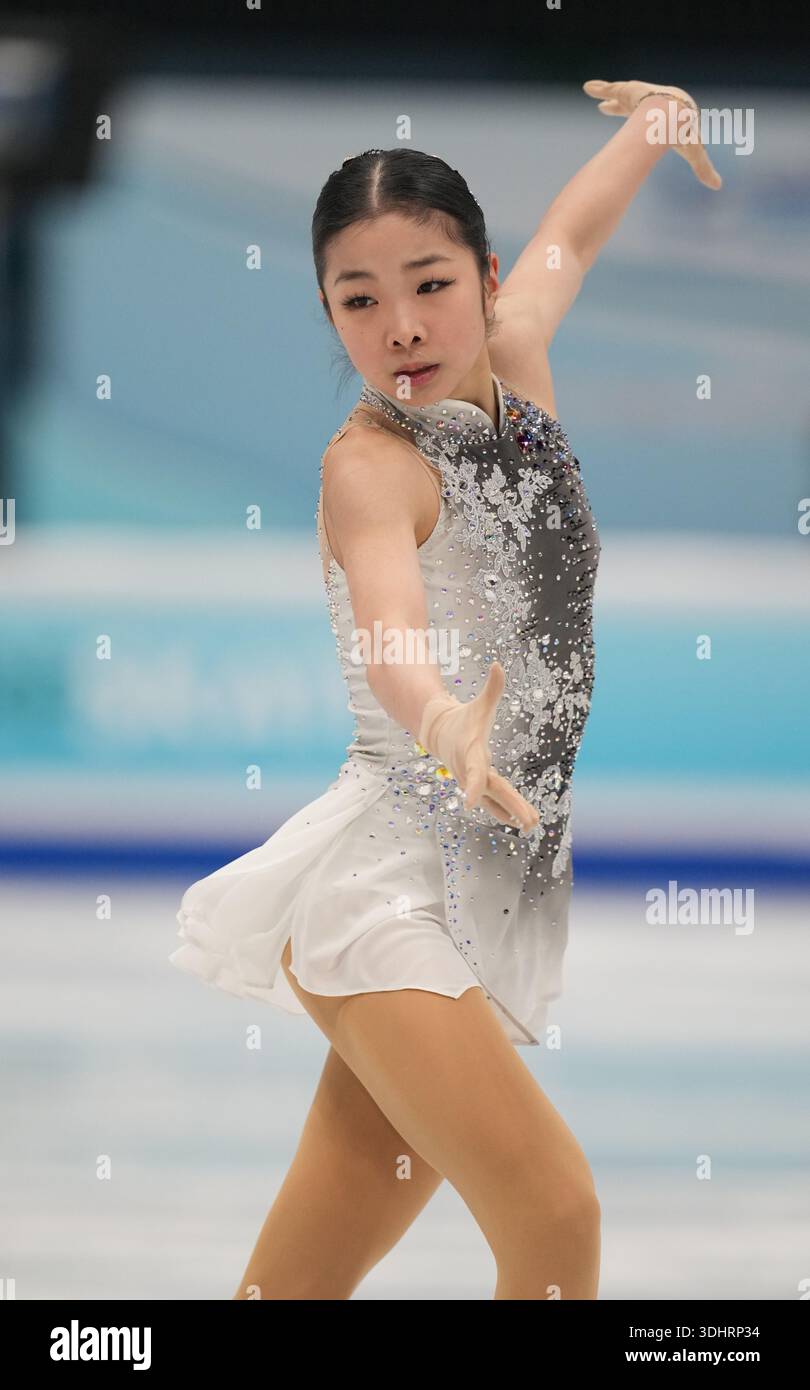 Ruiyang ZHANG of China performs in the women's free skating of the ISU ...