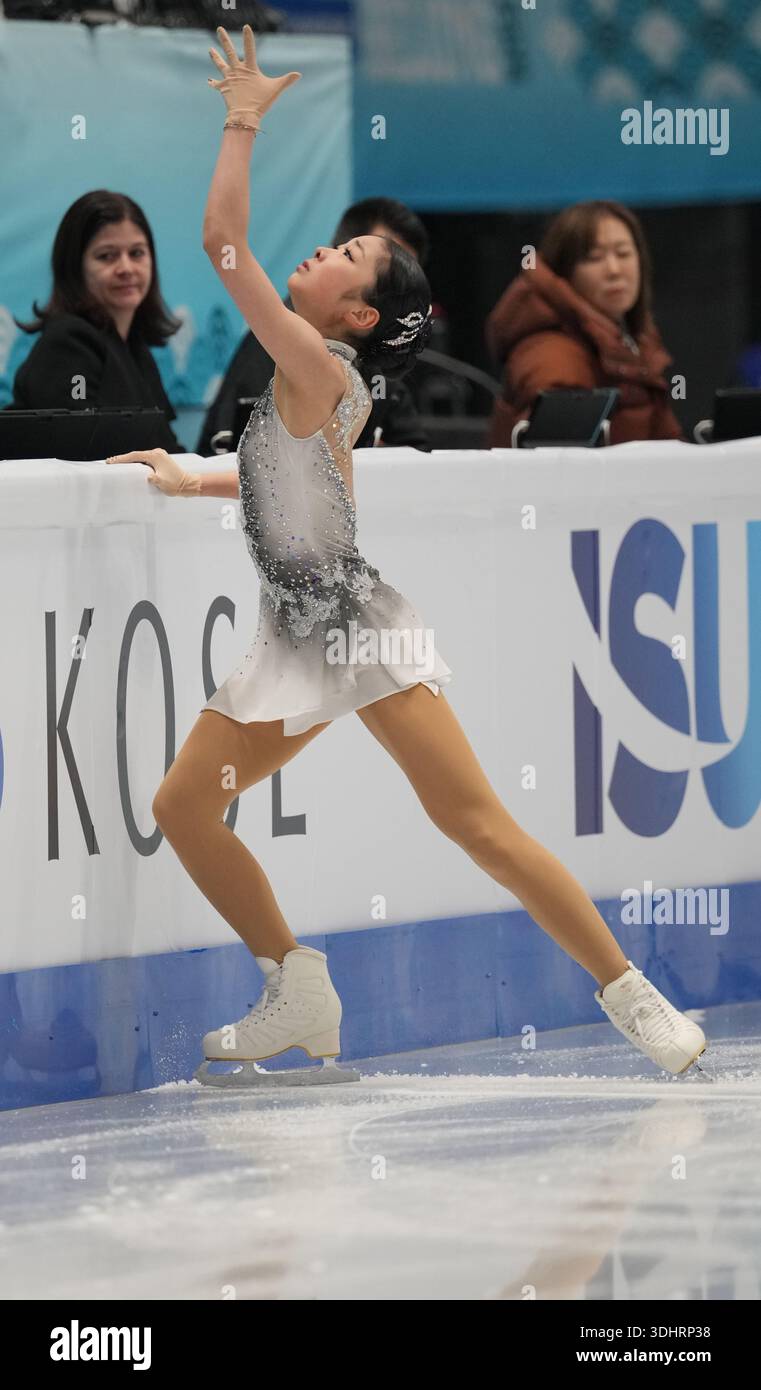 Ruiyang ZHANG of China performs in the women's free skating of the ISU ...