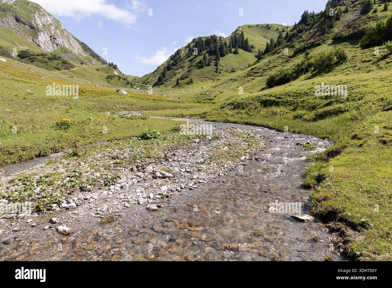 Zufluss zum Spullersee, Vorarlberg, Österreich // Inflow to Spullersee ...