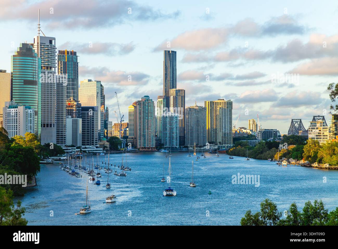 Skyline of Brisbane, capital and largest city of the state of ...