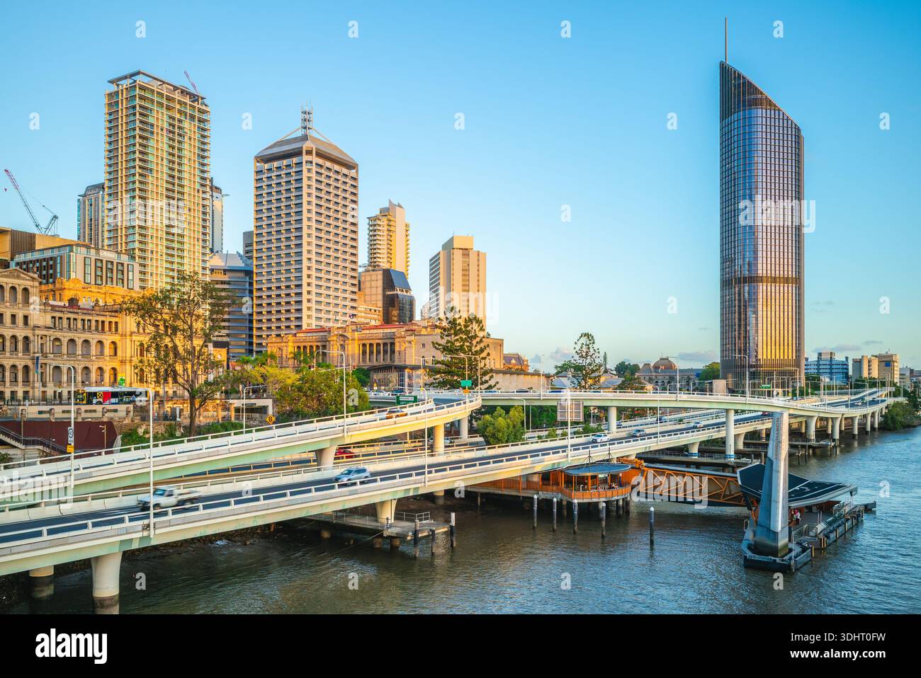 Scenery of North Quey of Brisbane, the capital of Queensland, Australia ...