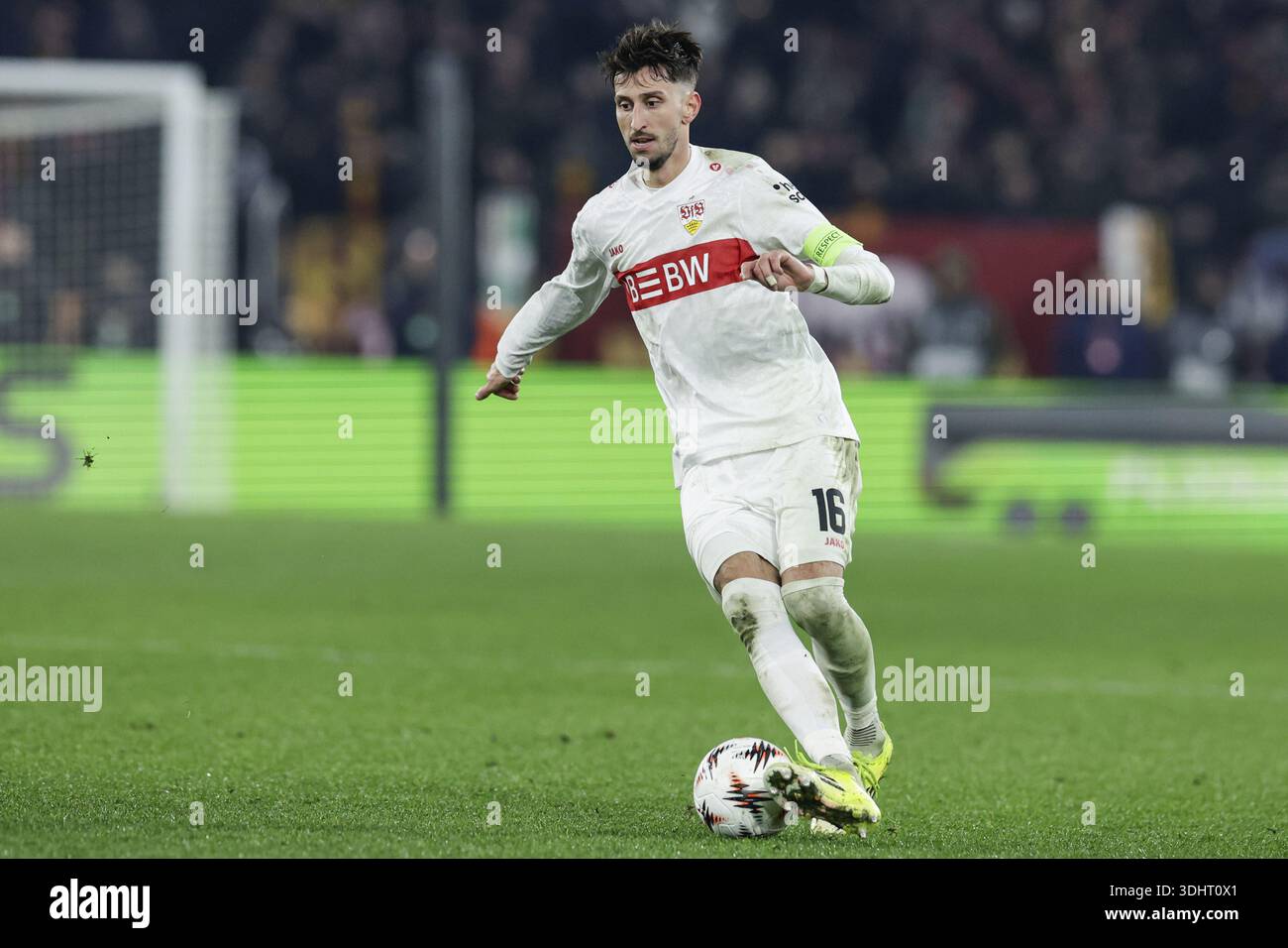 Stuttgart's German defender Atakan Karazor controls the ball during ...