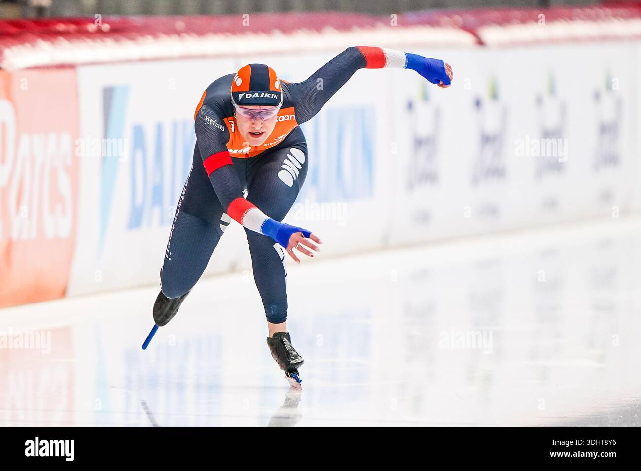 INZELL, GERMANY - JANUARY 23: Isabel Grevelt of Netherlands during the ...