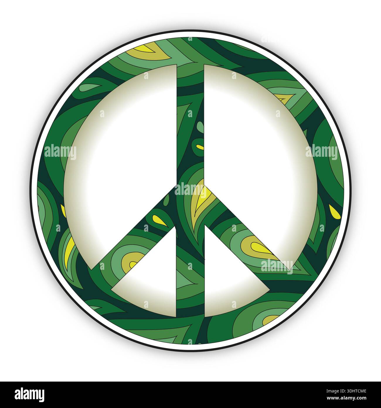 Peace colorful symbol in hi-res stock photography and images - Alamy