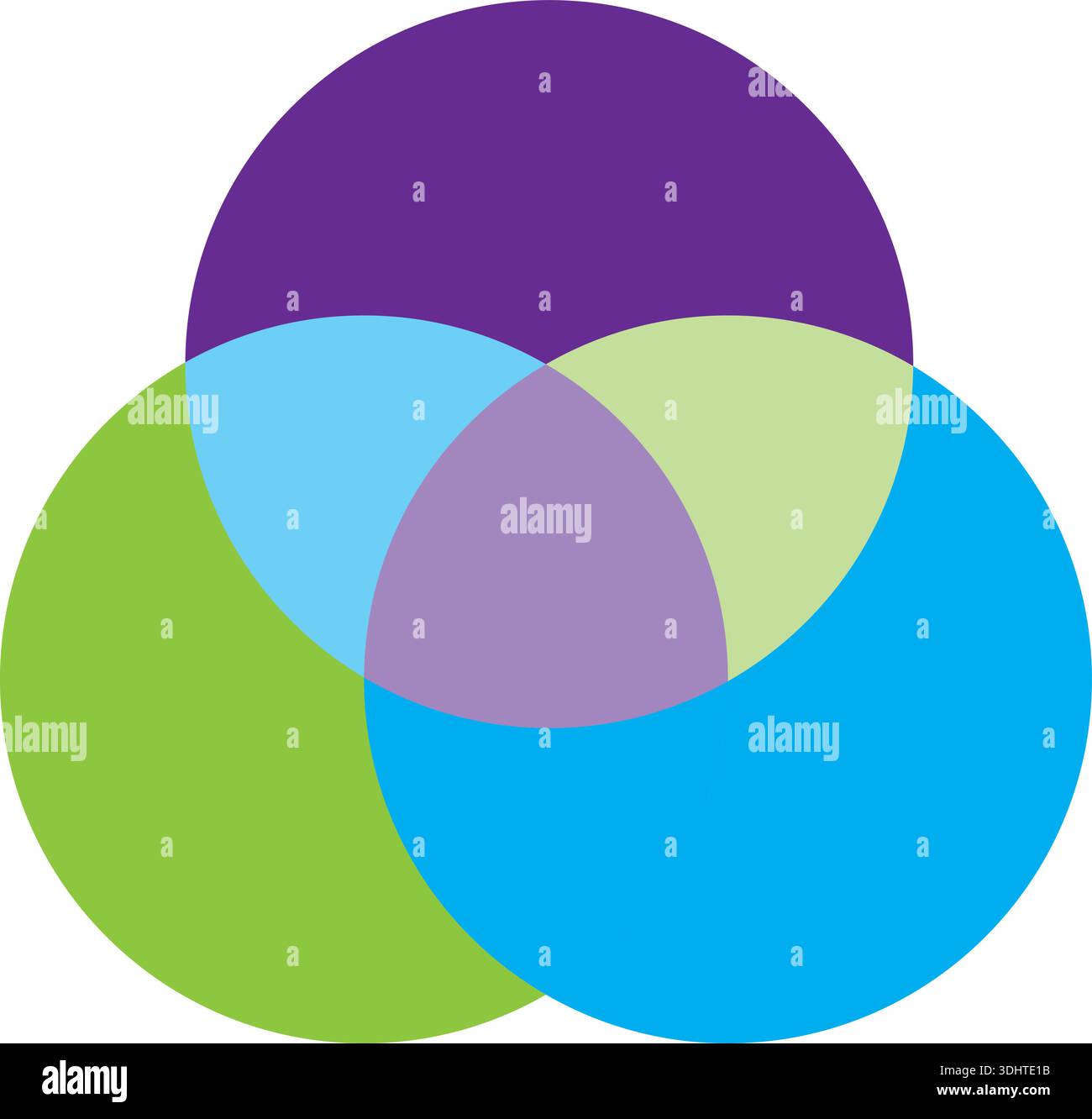 Three interlocking circles Stock Vector Images - Alamy