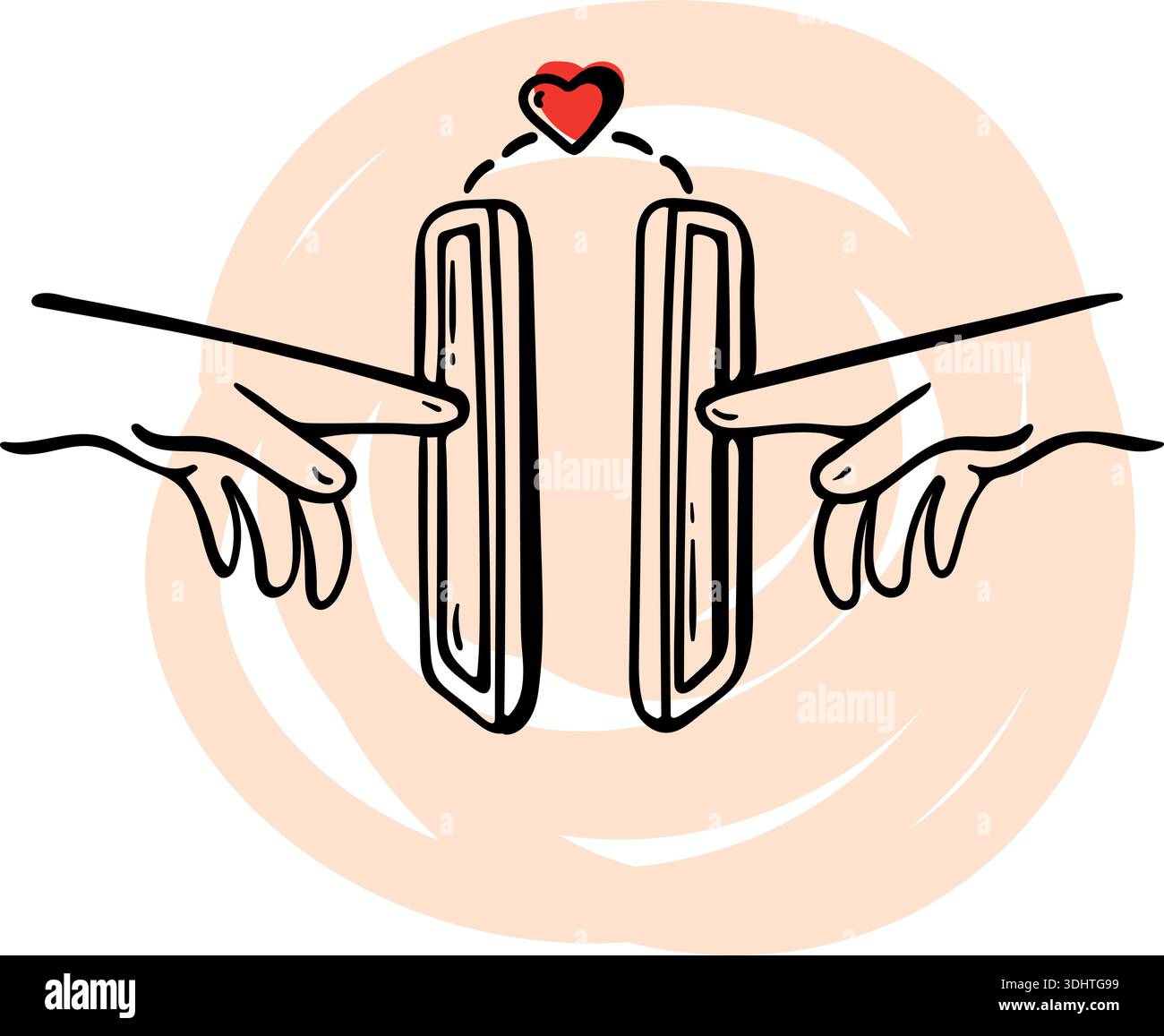 Touching intimacy Stock Vector Images - Alamy