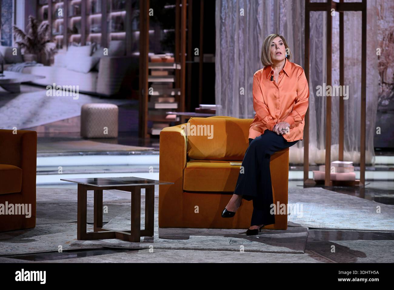 Milan, TV show "The Library of Feelings," Rai 3 - Maria Latella Stock ...