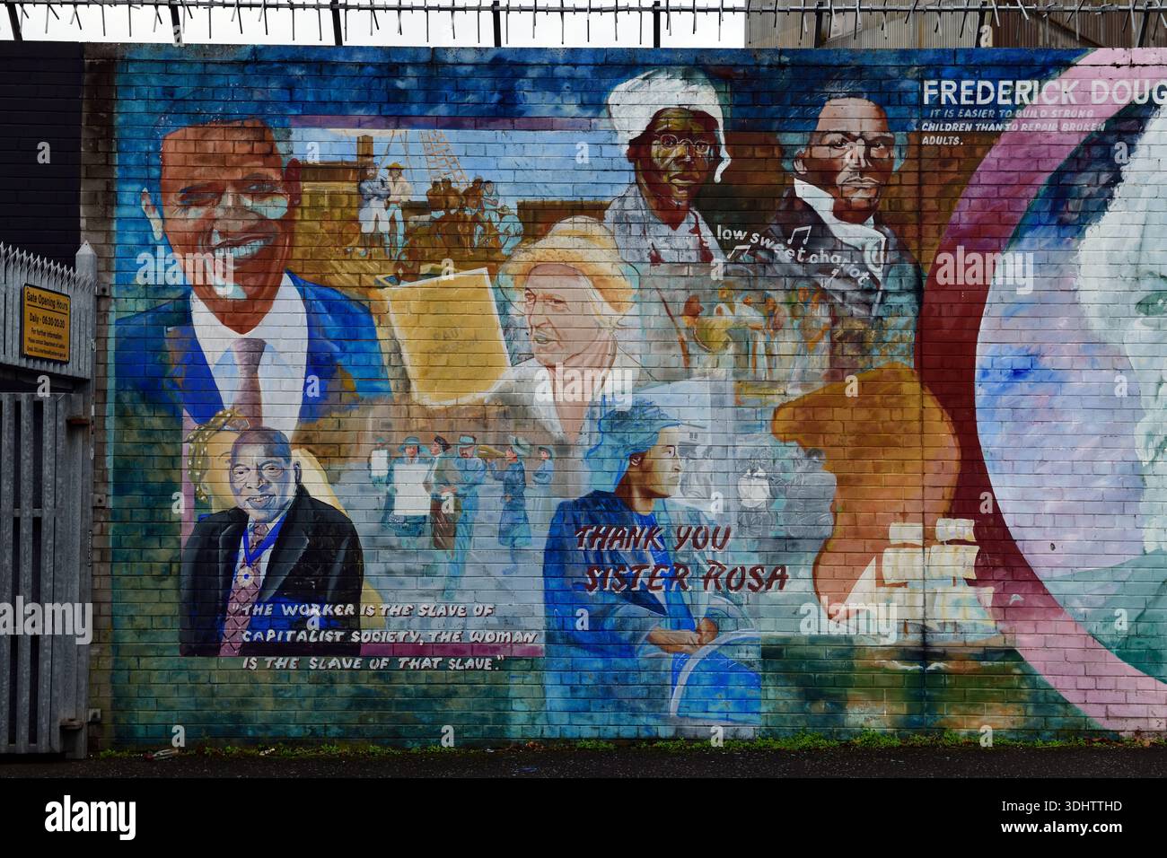 Section of frederick douglass wall mural hi-res stock photography and ...