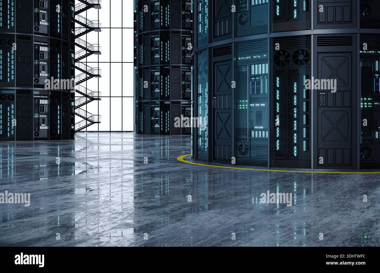 Data center cooling towers hi-res stock photography and images - Alamy