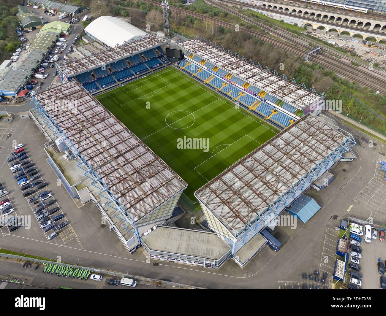 An aerial view the den football stadium hi-res stock photography and ...
