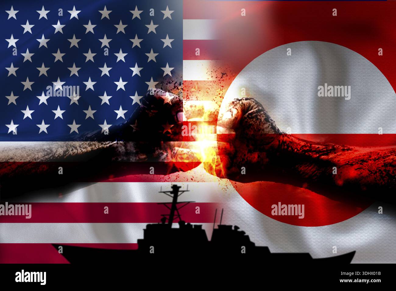 Greenland vs usa hi-res stock photography and images - Alamy