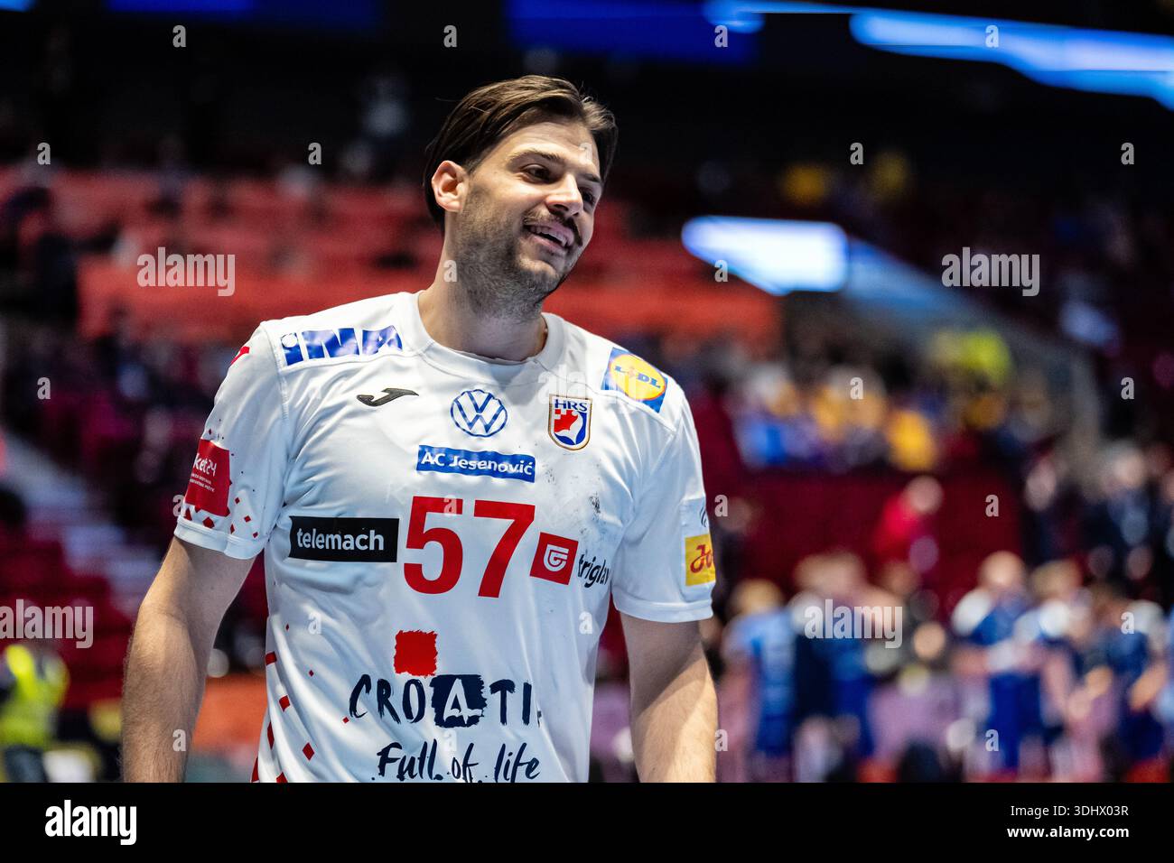Malmo, Sweden. 23rd of January, 2026. Filip Glavas (57) of Croatia seen ...