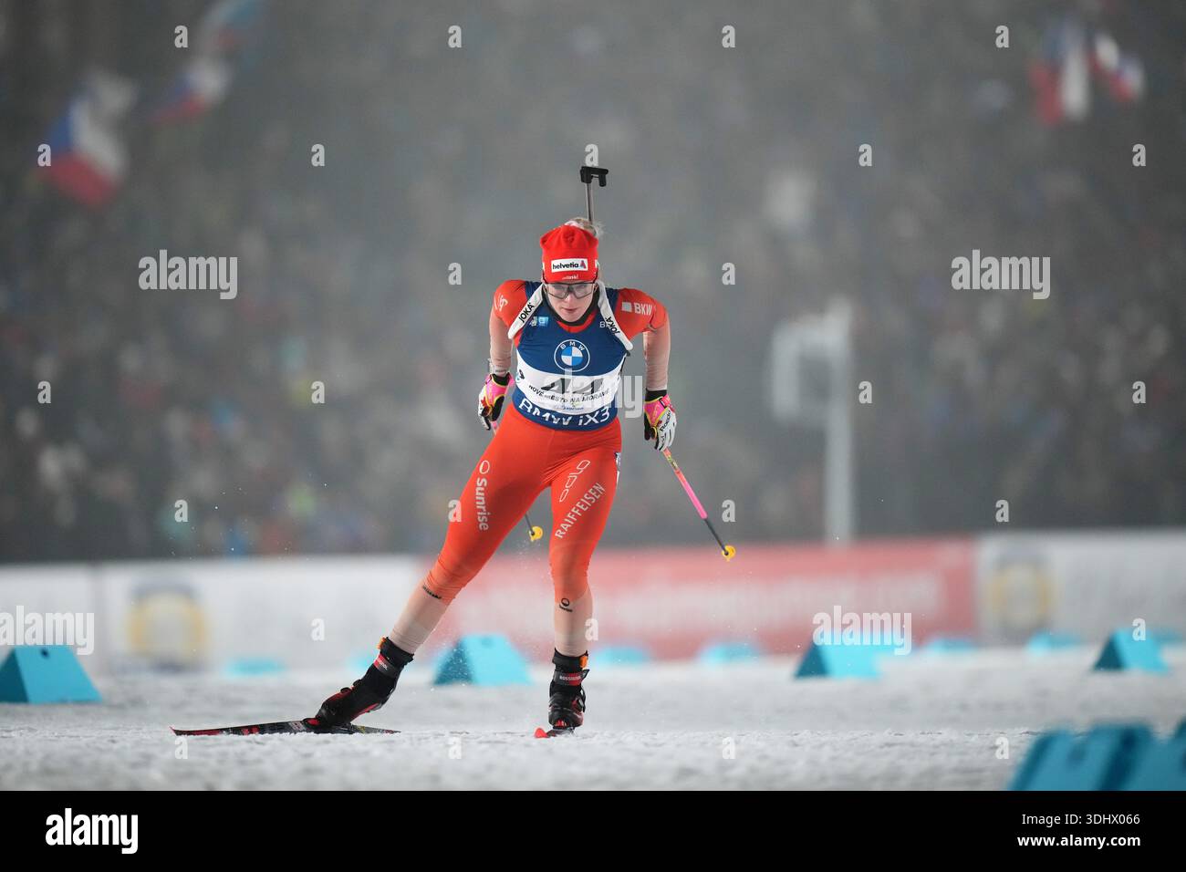 Amy Baserga, of Switzerland, competes in the women's 12.5 km Individual ...