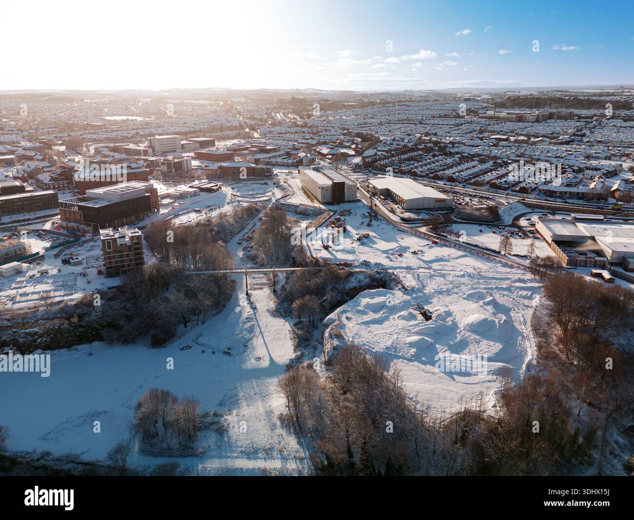 Sunderland UK: 3rd Jan 2026: Sunderland experiences heavy snowfall as ...
