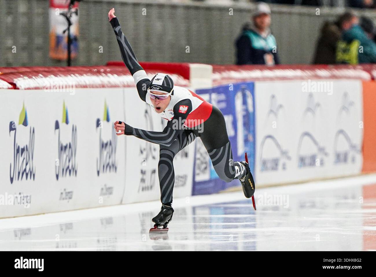 INZELL, GERMANY - JANUARY 23: Kaja Ziomek-Nogal of Poland during the ...