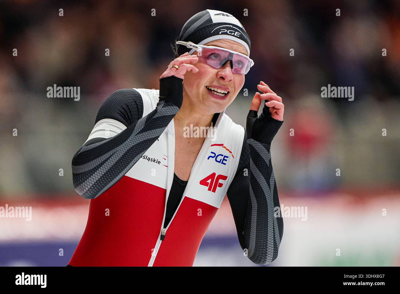INZELL, GERMANY - JANUARY 23: Kaja Ziomek-Nogal of Poland during the ...