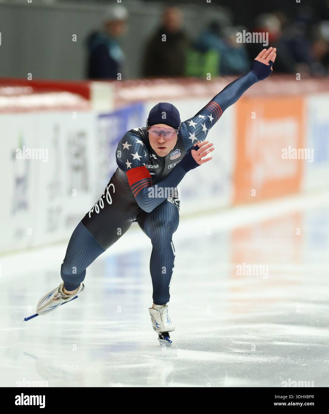 Cooper Mcleod of United States of Amewrica competes during the 1st 500m ...