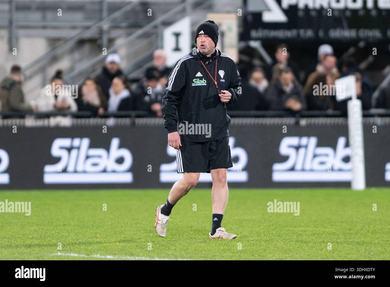 Head Coach Pierre Henry Broncan of Brive during the Pro D2 match ...