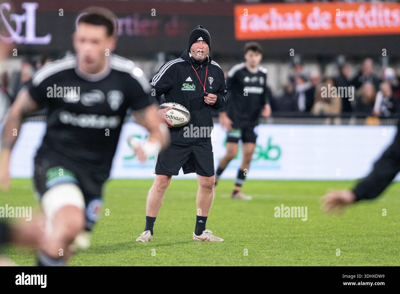 Head Coach Pierre Henry Broncan of Brive during the Pro D2 match ...
