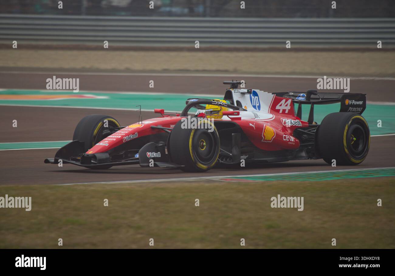 Lewis Hamilton driving the Ferrari SF-26 Stock Photo - Alamy