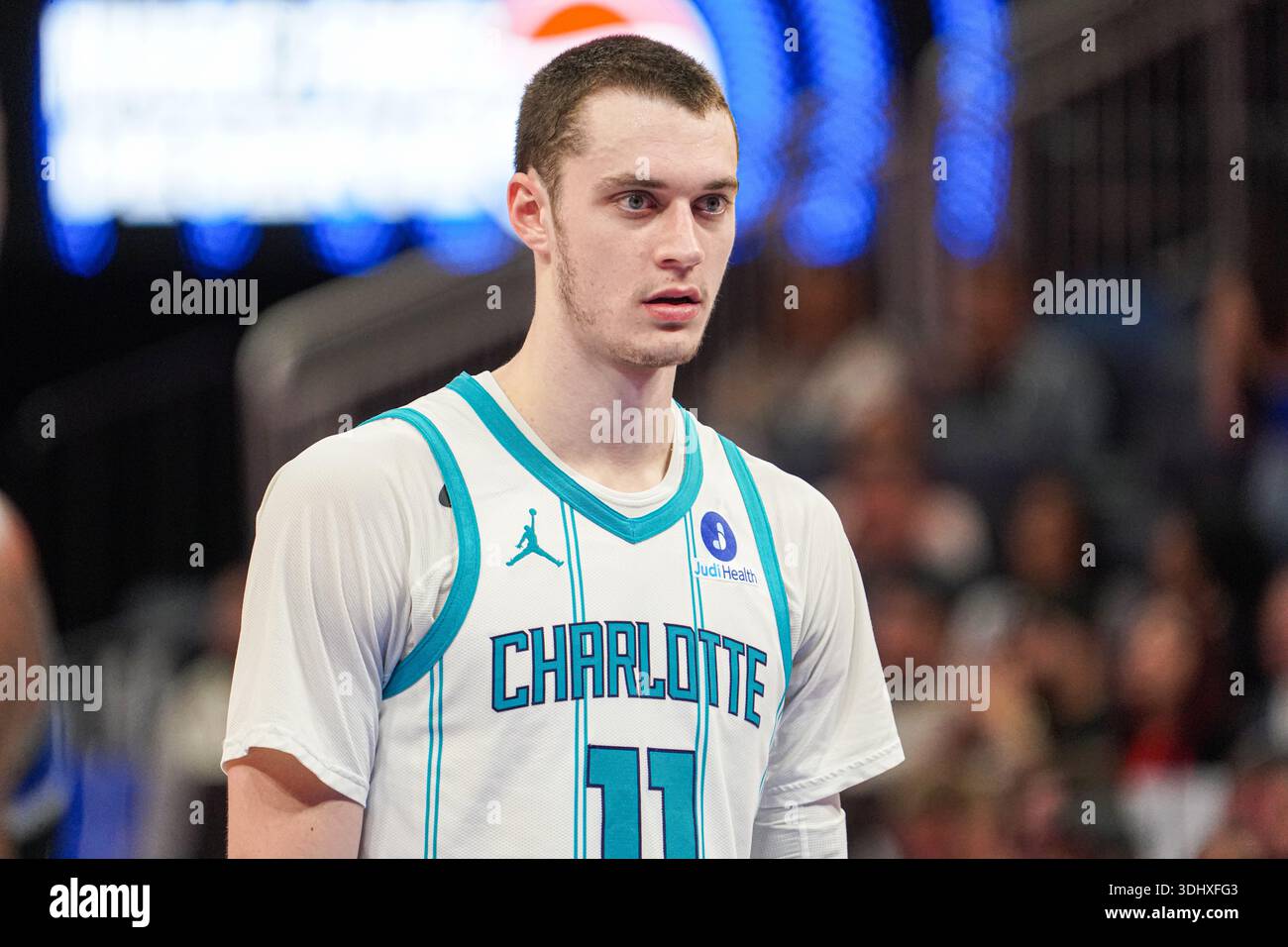 Orlando, Florida, USA, January 23, 2026, Charlotte Hornets player Ryan ...