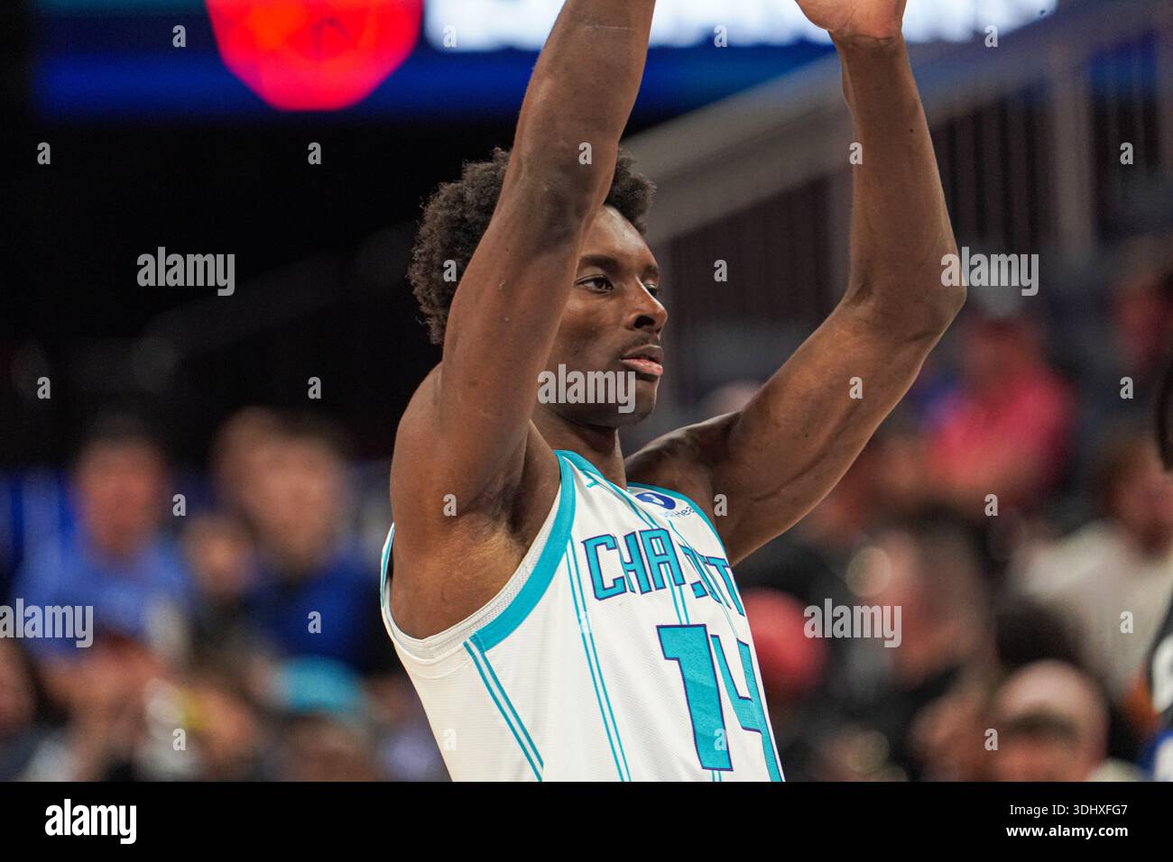 Orlando, Florida, USA, January 23, 2026, Charlotte Hornets center ...