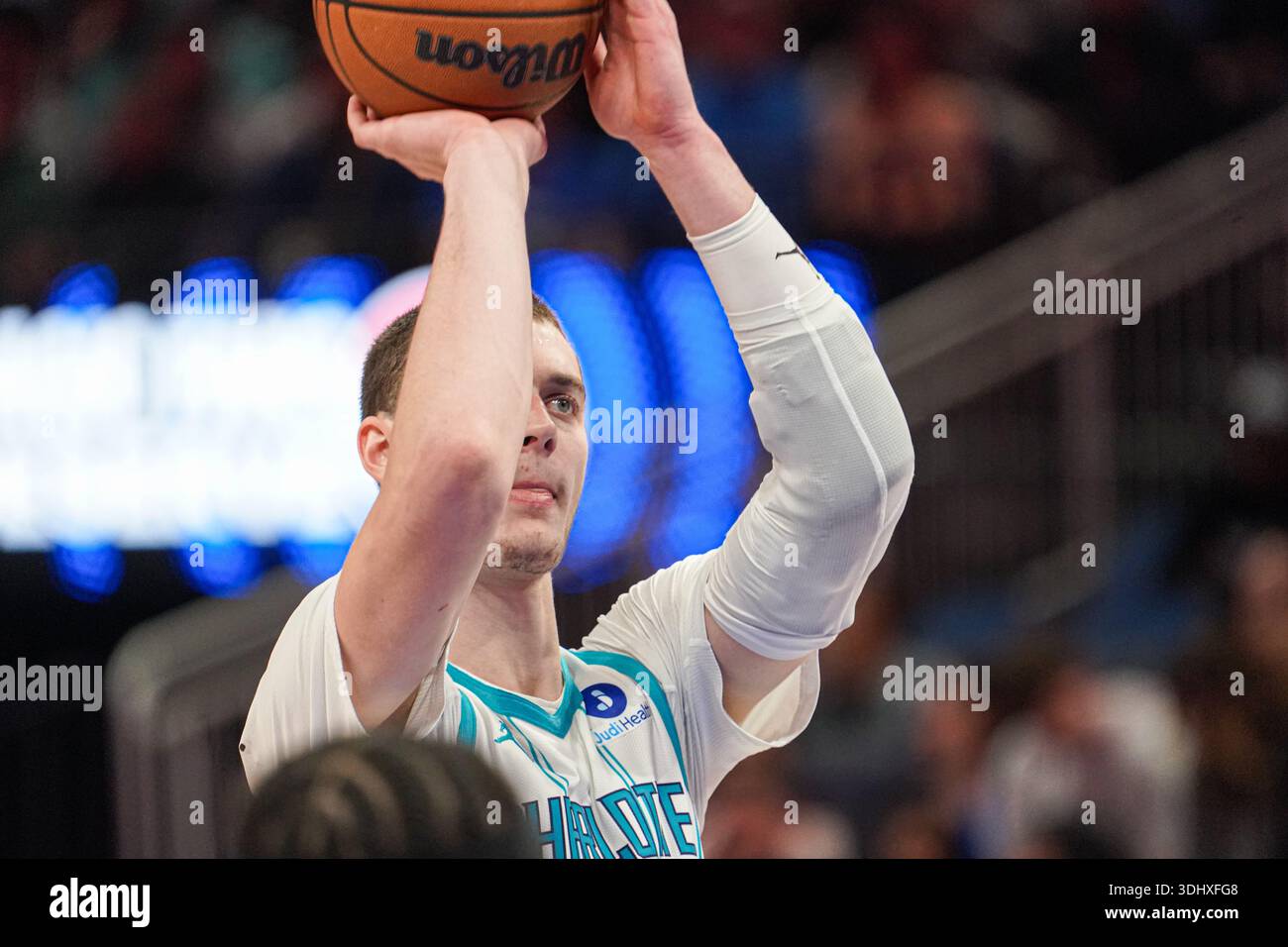Orlando, Florida, USA, January 23, 2026, Charlotte Hornets player Ryan ...