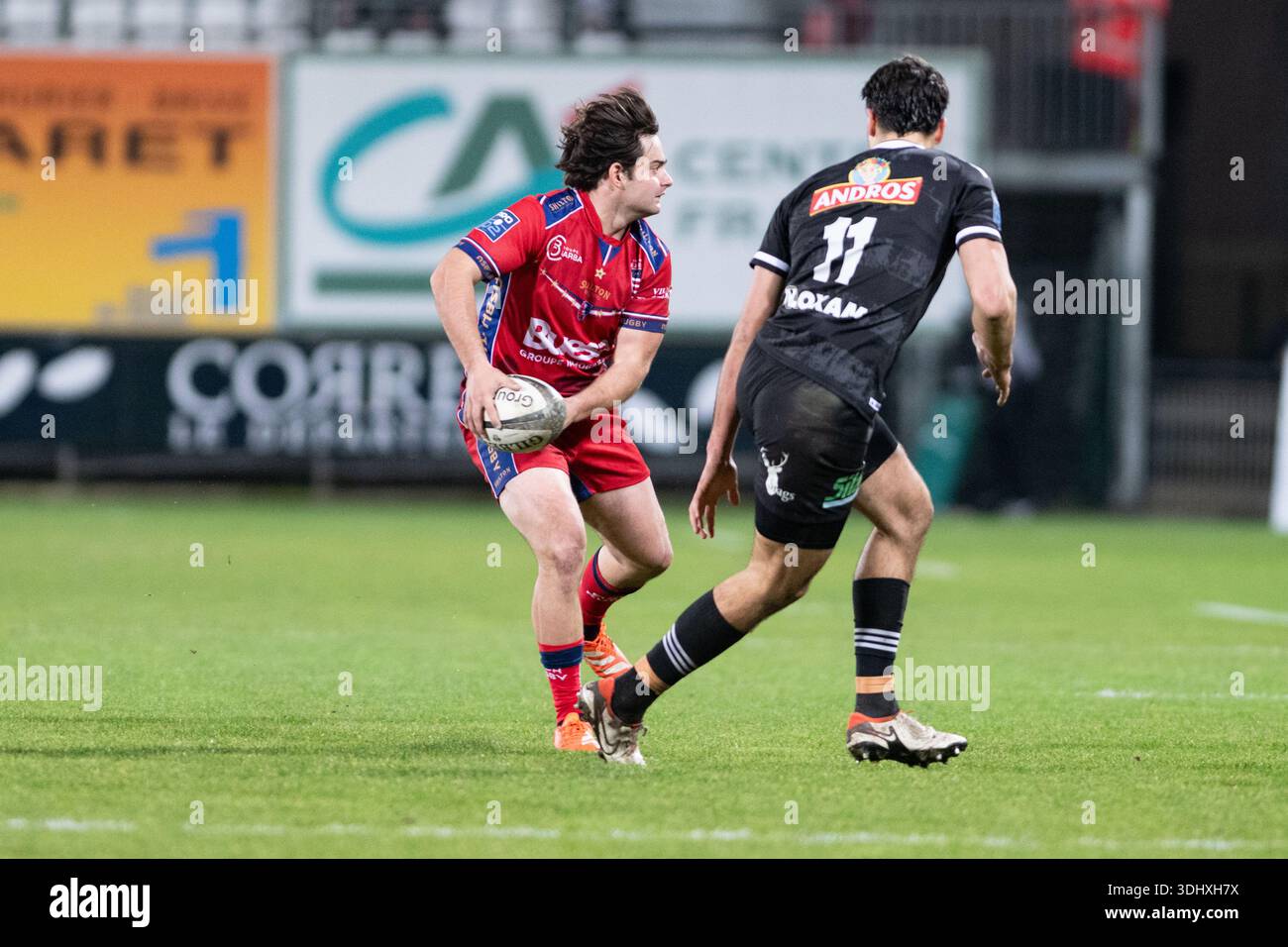 Victor Dreuille of Beziers during the Pro D2 match between Brive and ...