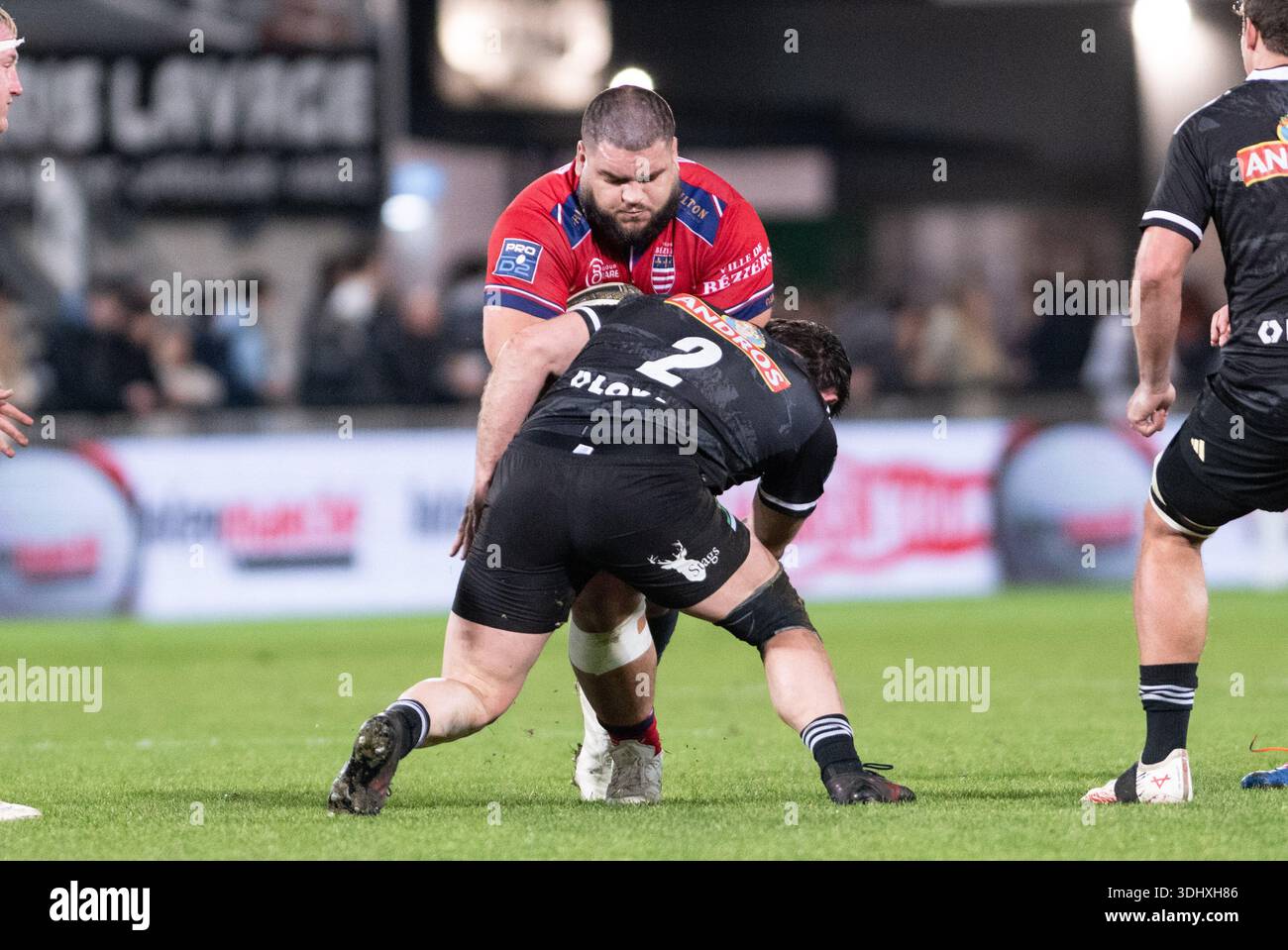 Yannick Arroyo of Beziers during the Pro D2 match between Brive and ...